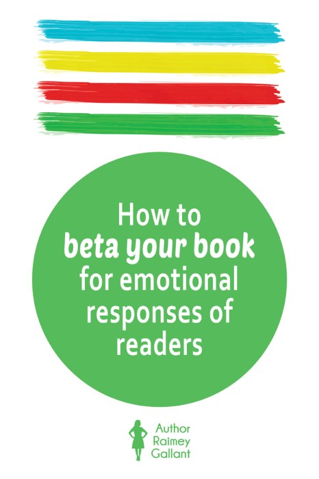 How to beta your book for emotional responses of readers # ...